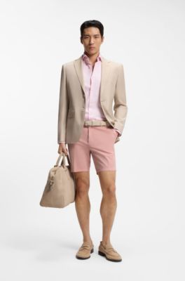 BOSS BOSS Stretch Cotton Shorts in Modern Fit